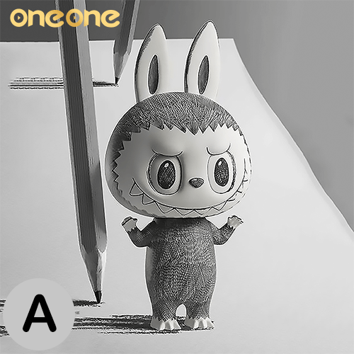 oneone玩玩::《爽抽樂》-2 LABUBU素描1000%★無最後賞